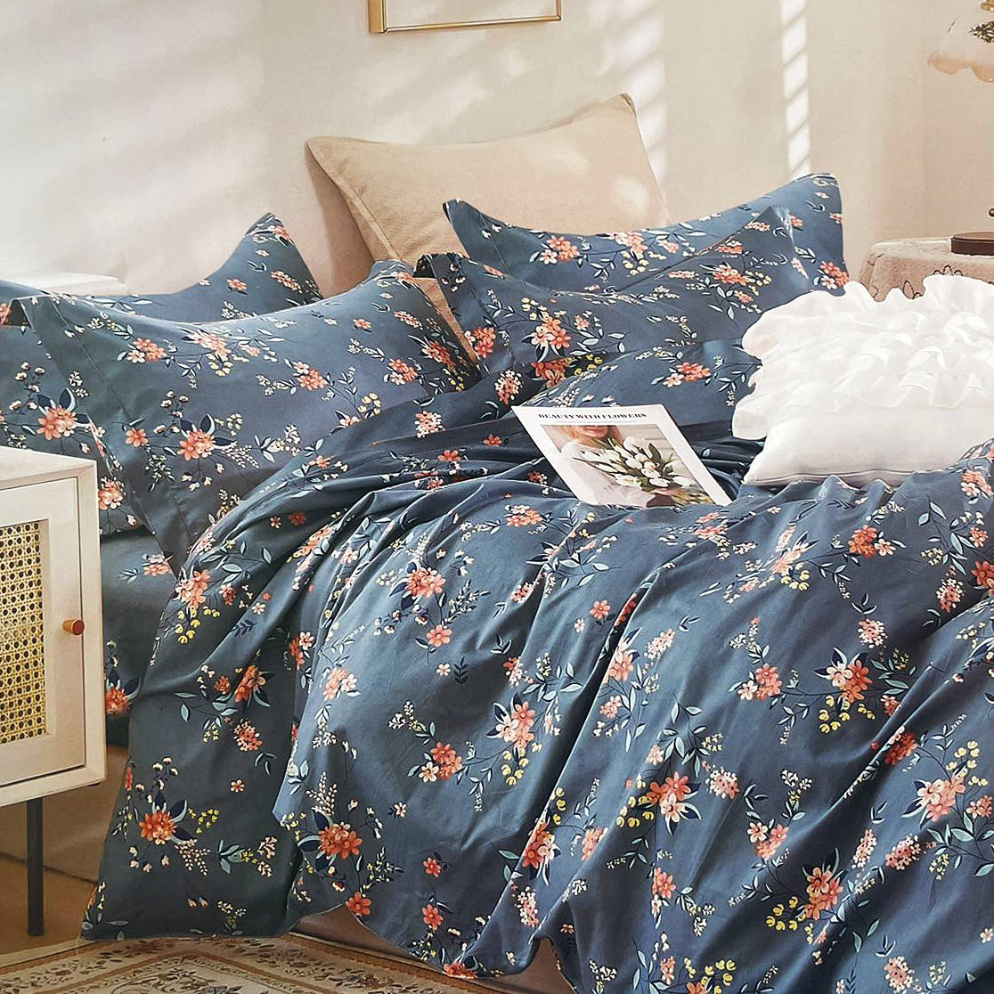 Pościel bawełniana 200x220 3 el. Tiara M1633 | KOMPLETY POŚCIELI ...