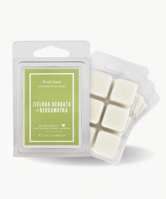 Wosk zapachowy sojowy do kominka Zielona herbata + Bergamotka | ZAPACHY DO DOMU \ WOSKI ...